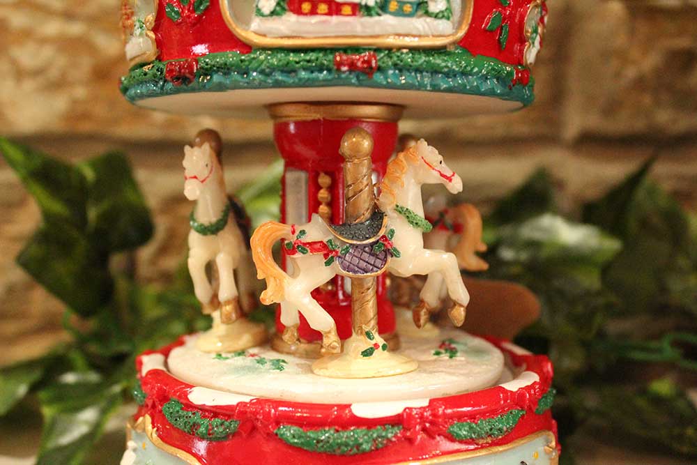 Traditional-Christmas-Carousel-Red-And-Green-2 | Tinkerbells Emporium