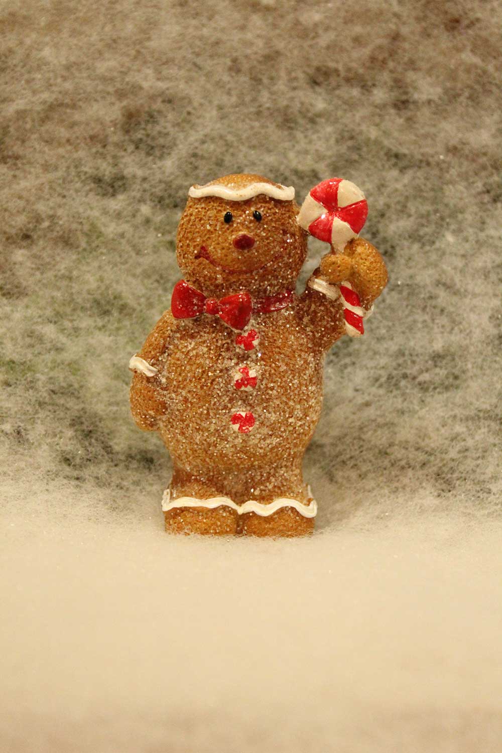 Gingerbread-Man-Figurine-Candy-Cane-Lolly | Tinkerbells Emporium