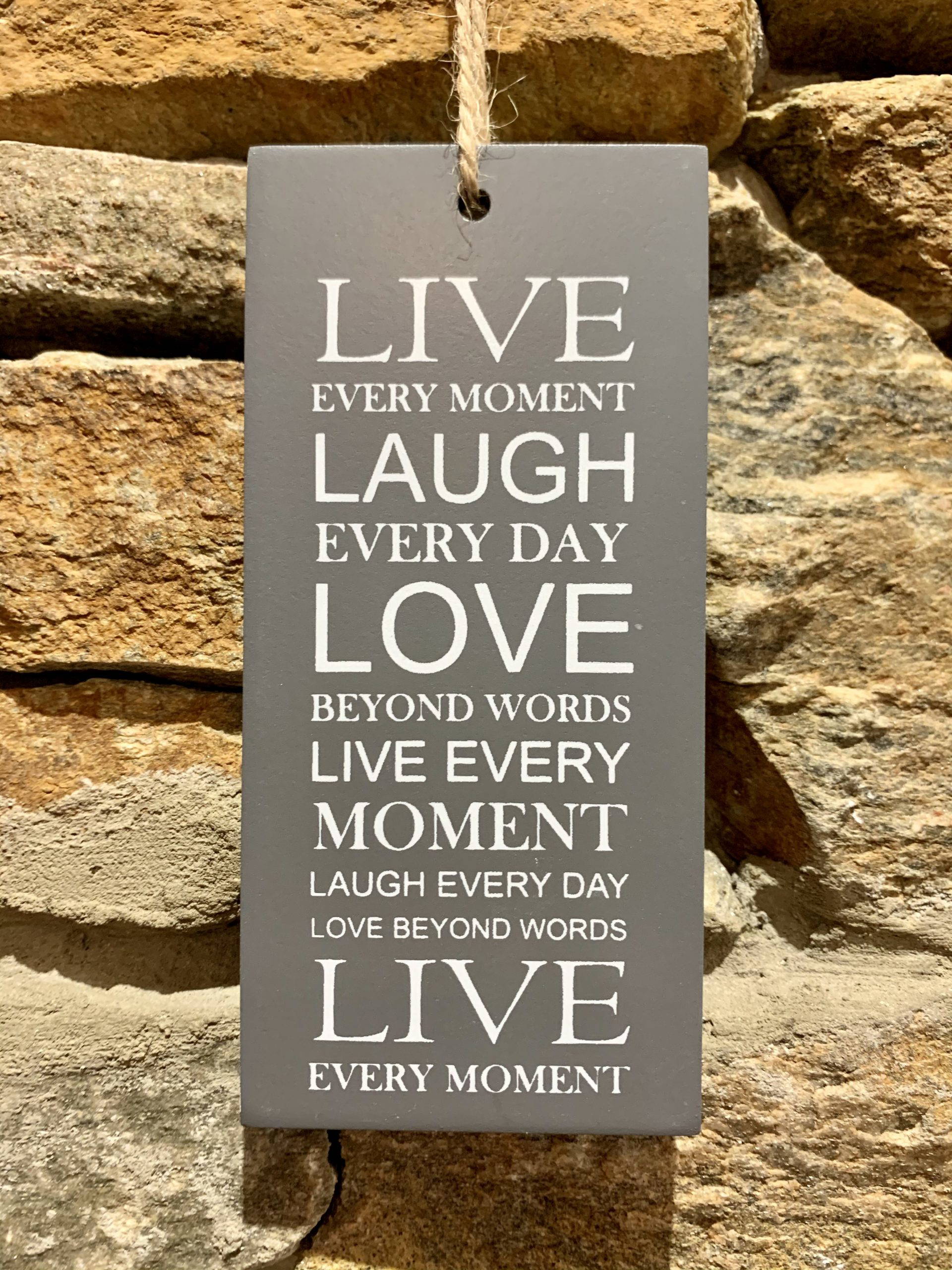 The Words Live Laugh Love