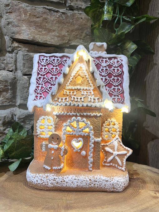 Light Up Gingerbread House Star Cookie | Tinkerbells Emporium
